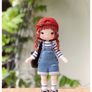 Crochet Doll Pattern, Mila Doll, Amigurumi Doll Pattern, PDF in English, French, German, Spanish ...