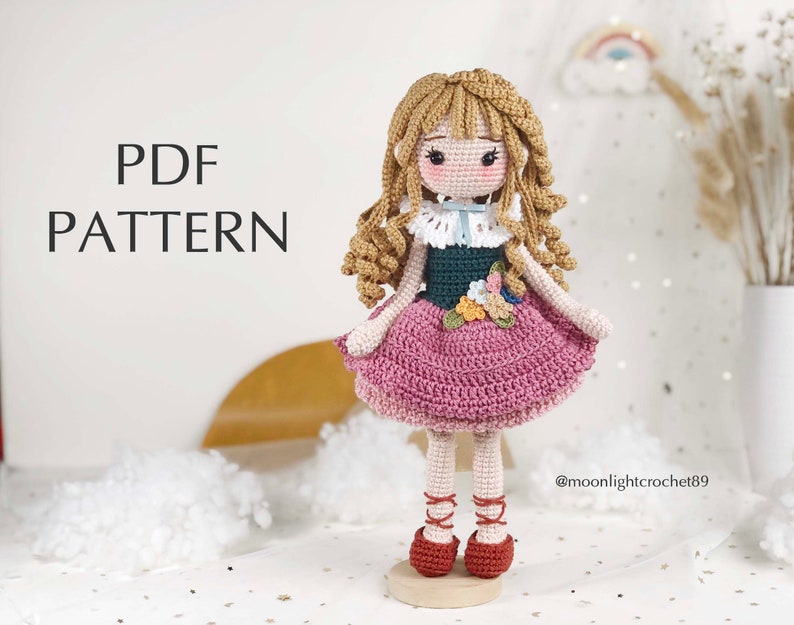 Crochet Doll Pattern Lilly Doll Amigurumi Doll Pattern PDF - Etsy