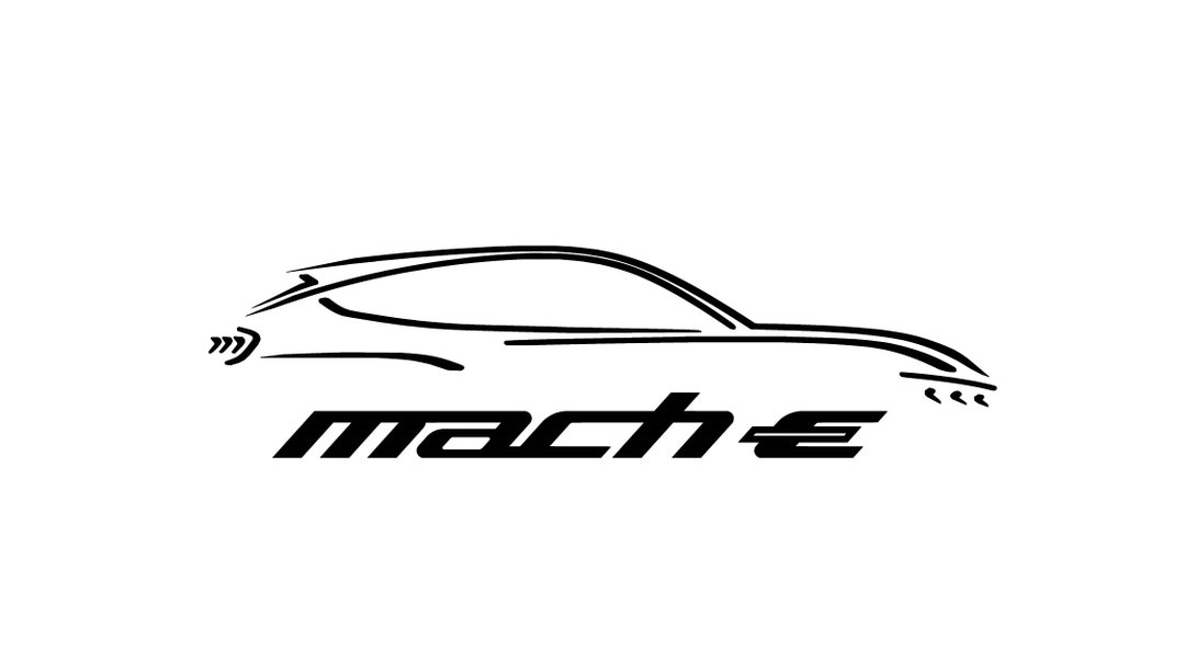 Mustang Mach E Vinyl Decal Car Silhouette - Etsy