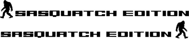 Sasquatch Edition Decal - Etsy