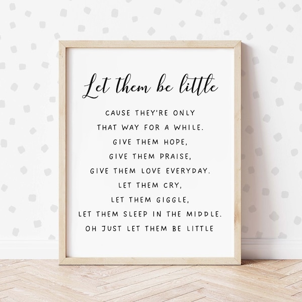 Let Them Be Little - Etsy