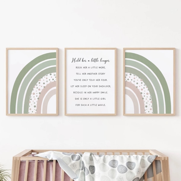 Pink Green Nursery - Etsy