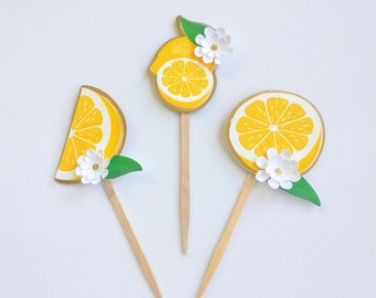 Lemon Cake Topper | Etsy