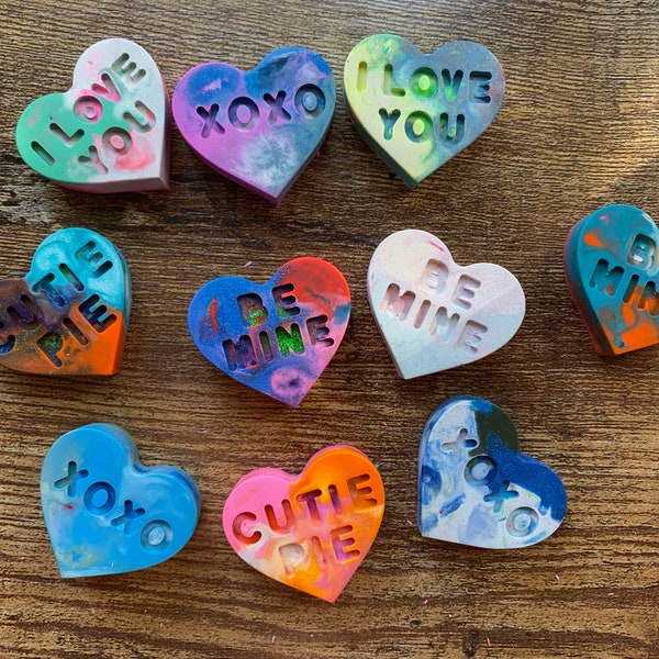 Crayon Heart - Etsy