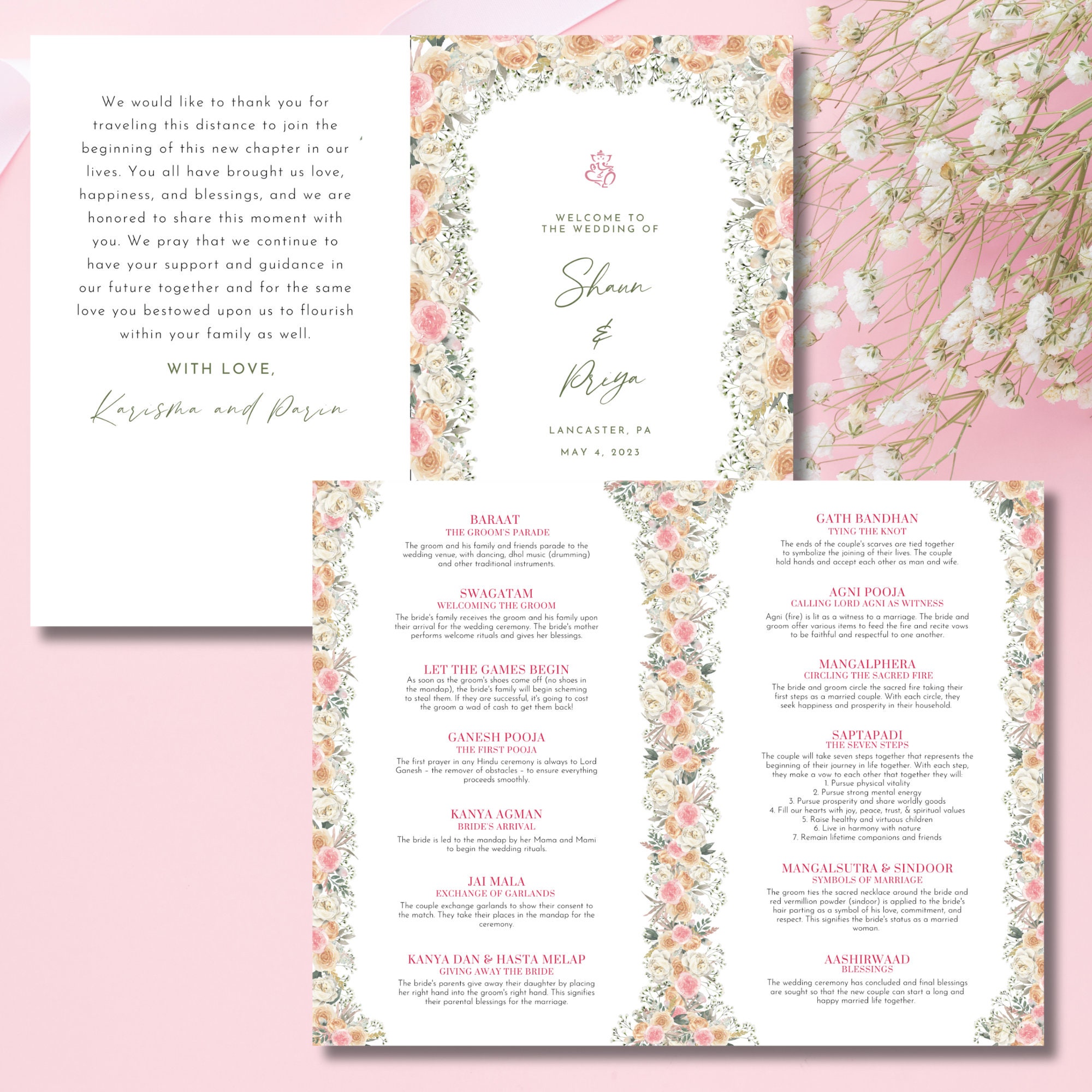 Hindu Wedding Program, Hindu Wedding Ceremony, Hindu Wedding Program ...