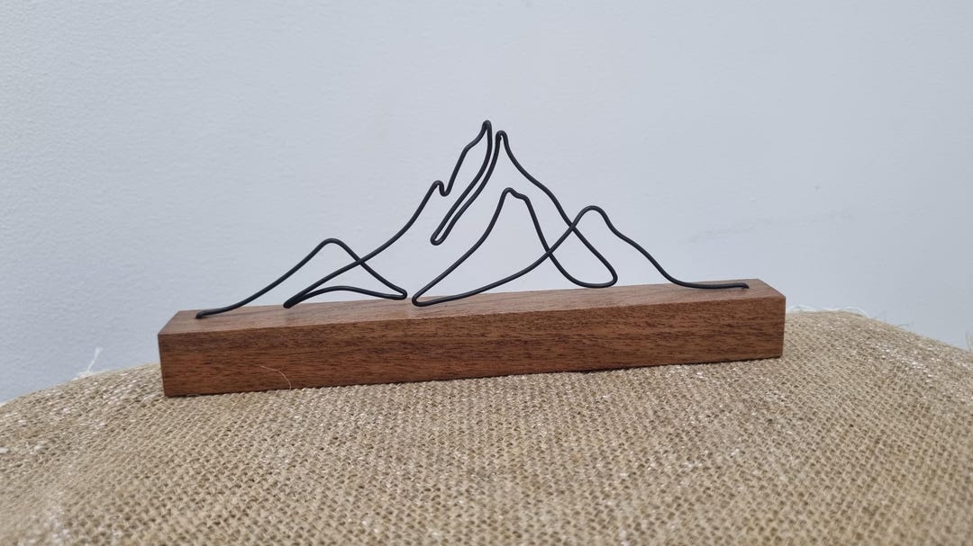 Mountain Wire Sculpture / Art / Shelf Decor - Etsy