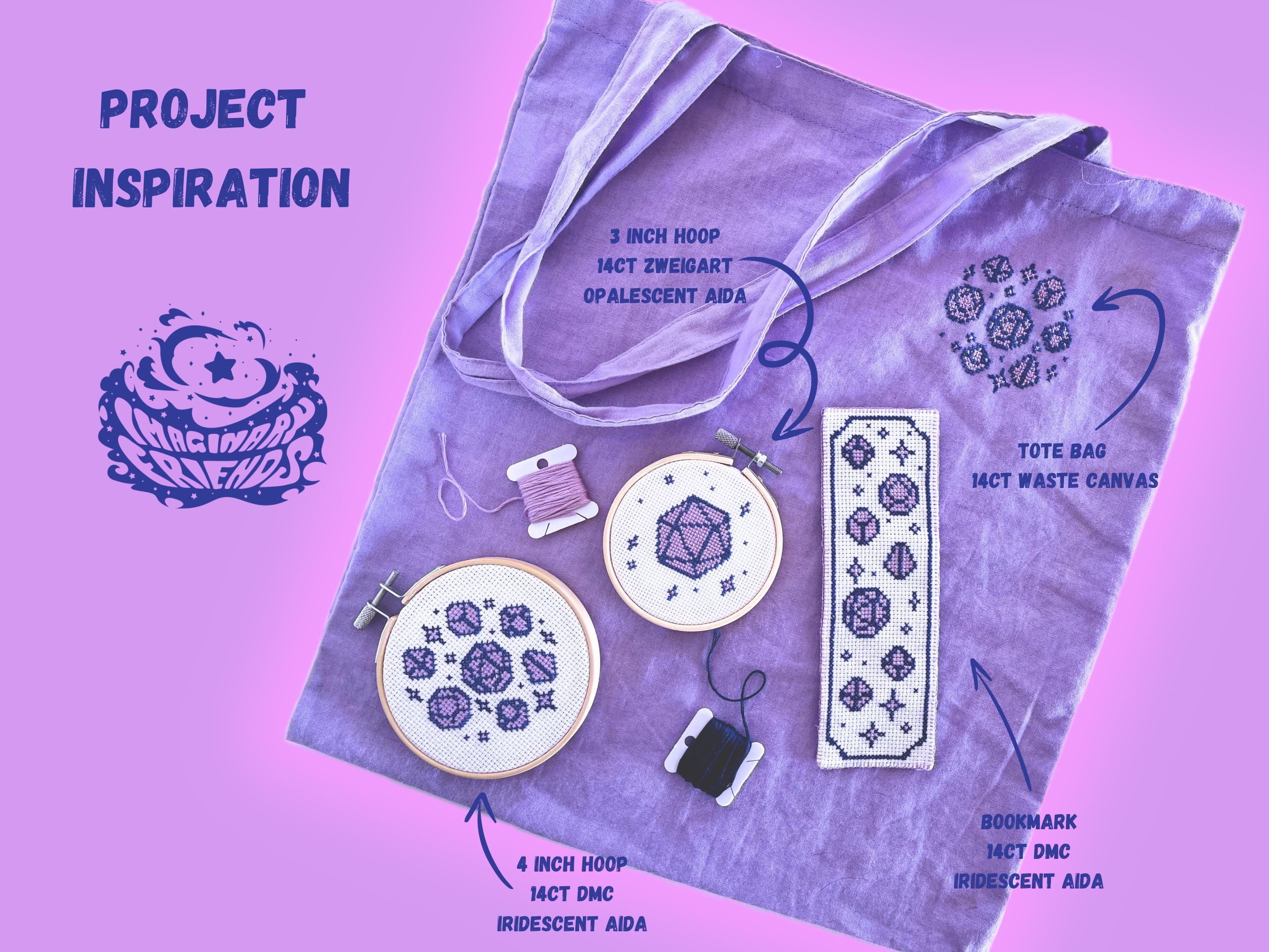 Cross Stitch Pattern D&D Inspired D20 and Dice Set Beginner Cross ...