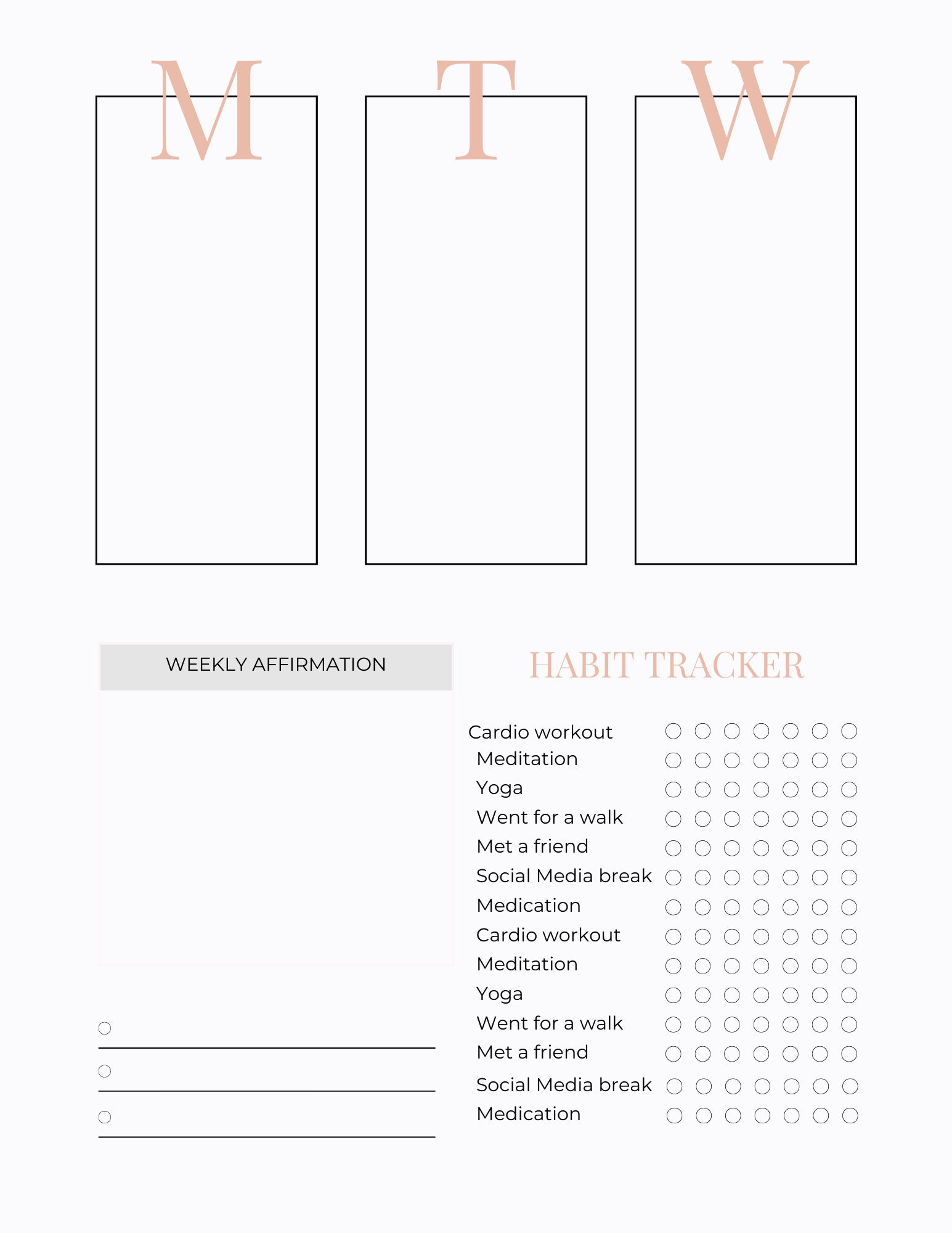 30 Day Weight Loss Journal, Printable Weight Loss Tracker, Instant ...