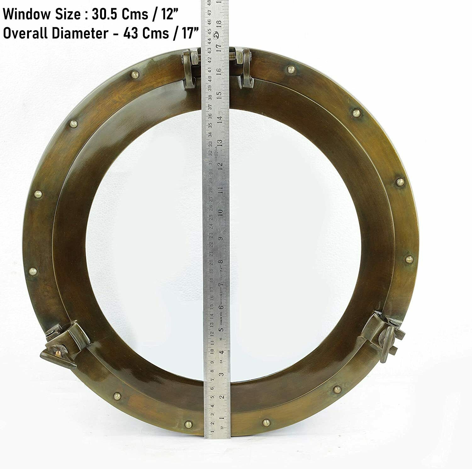 17 Aluminum Porthole Antique Finishport Window Glass - Etsy
