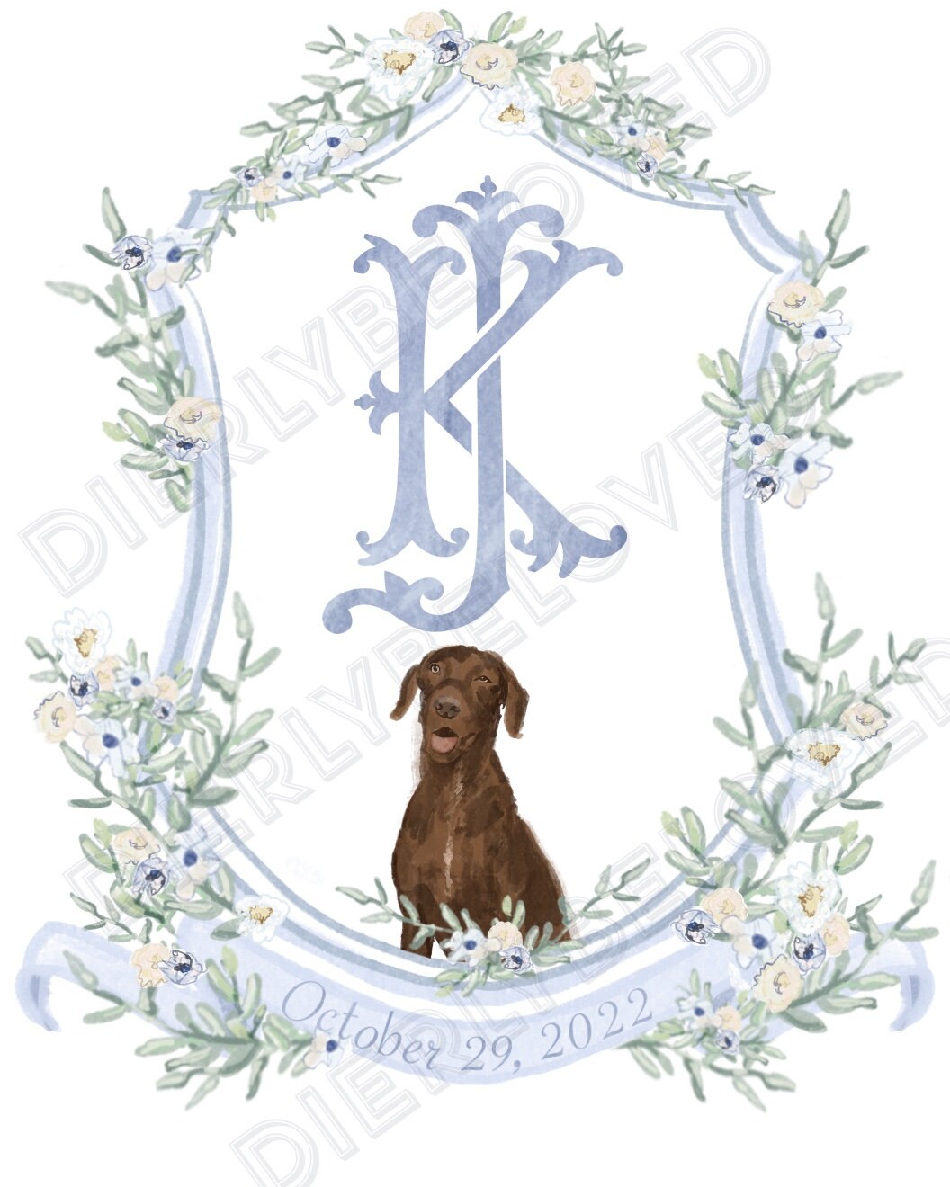Custom Pet Portrait Wedding Emblem - Etsy