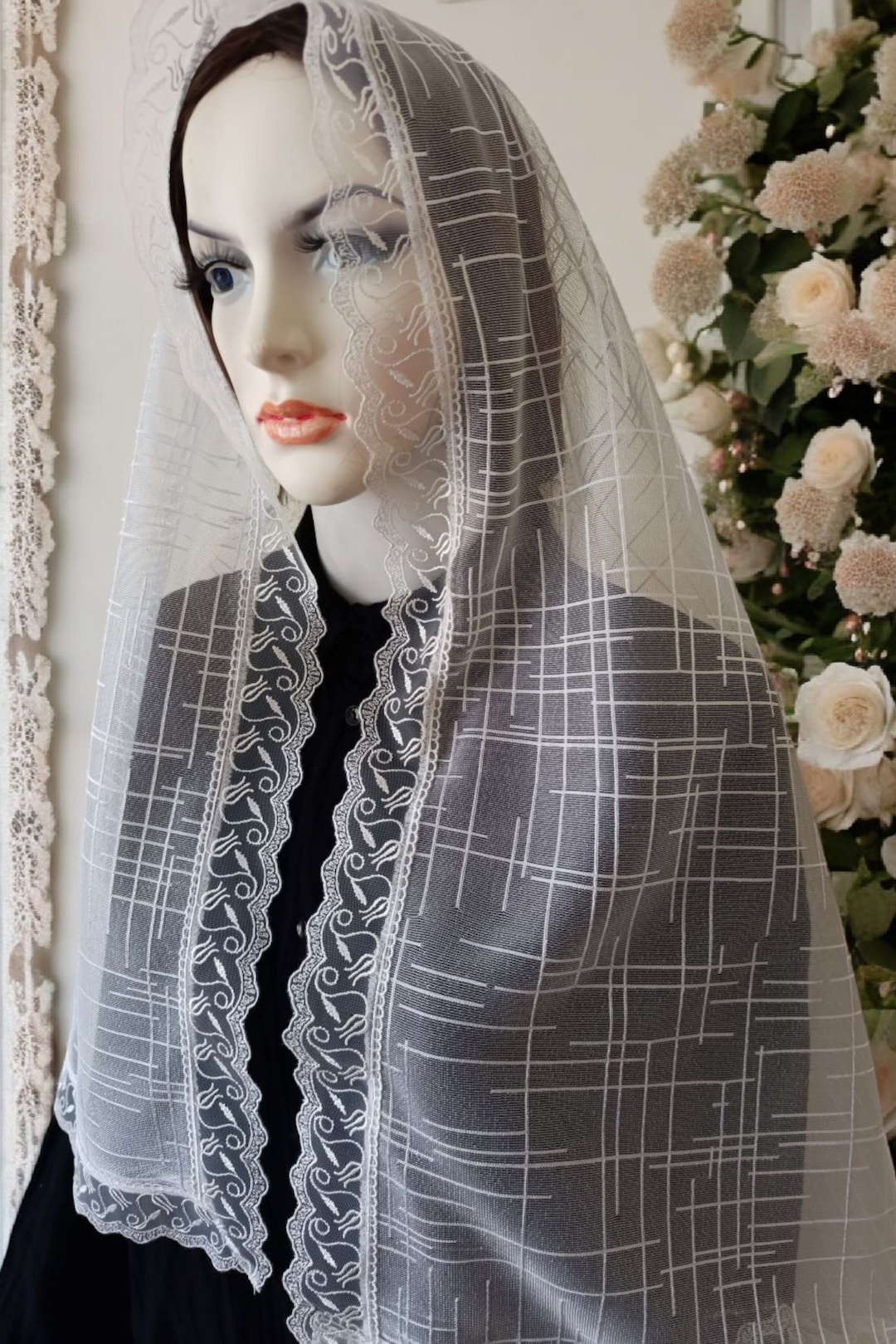 Mantilla Veil, Veil, Lace Veil, Chapel Veil, Latin Mass Veils, Church ...