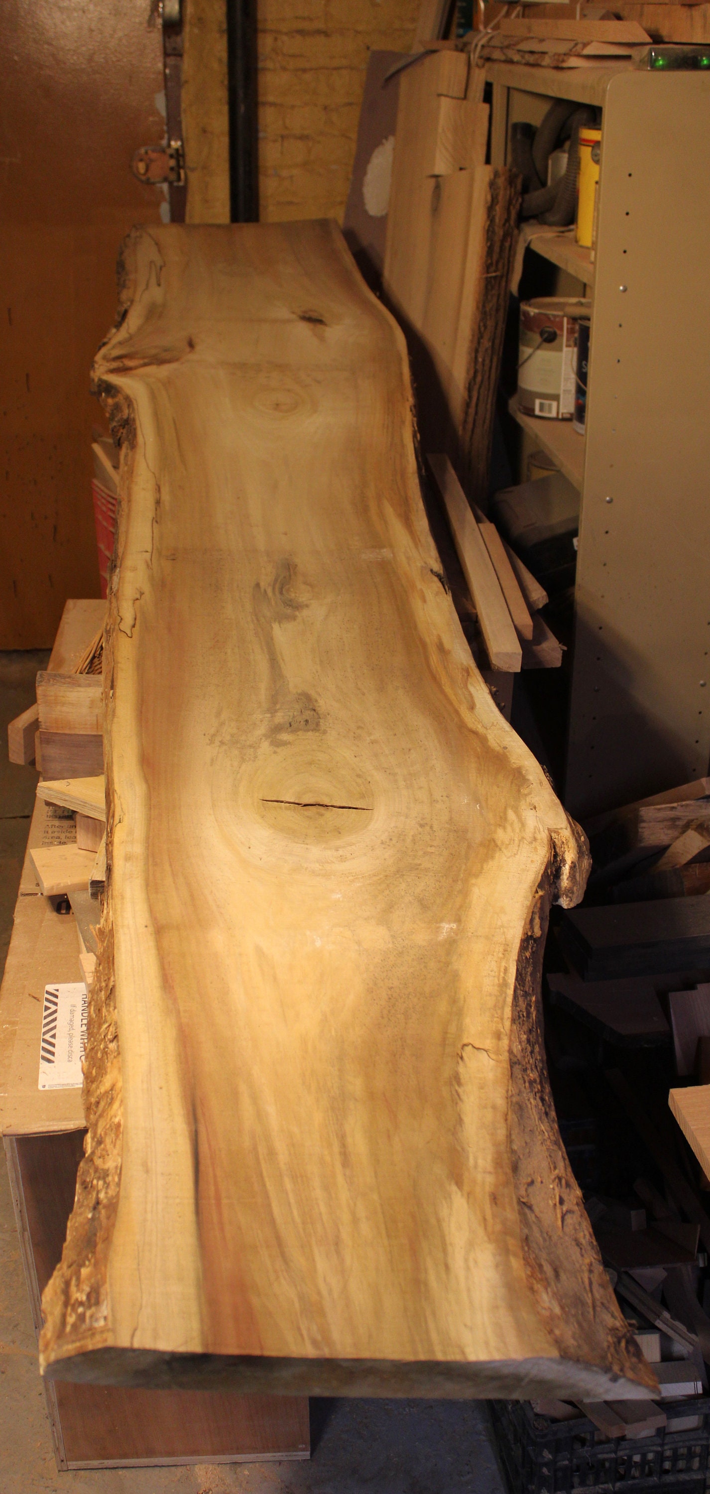 16" Wide Tulip Poplar Live Edge Slab - Sold by the Linear Foot - Etsy