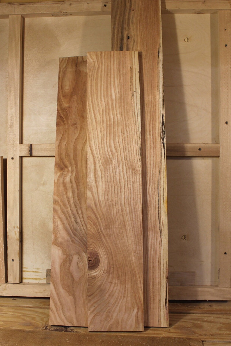 6" Wide Honey Locust Dimensional Lumber, 3/4" Thick Highly Figured ...
