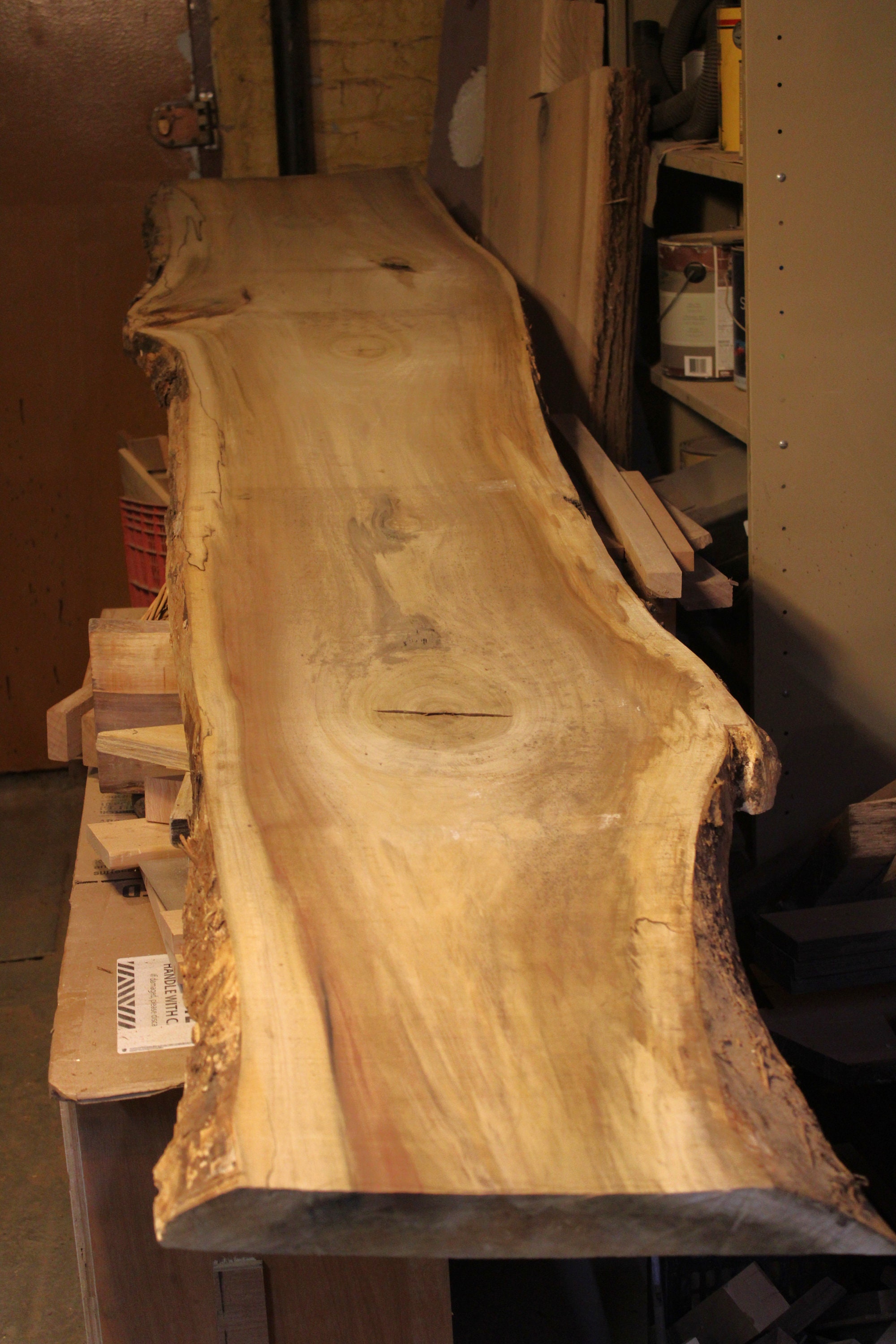 16" Wide Tulip Poplar Live Edge Slab - Sold by the Linear Foot - Etsy