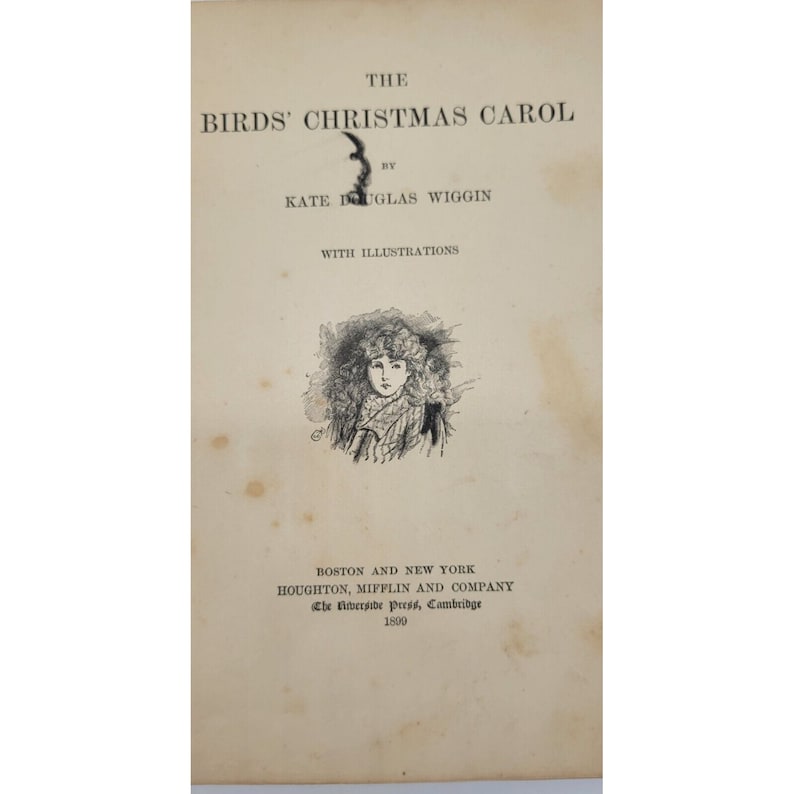 1899 Kate Douglas Wiggins "the Birds' Christmas Carol " Book - Etsy