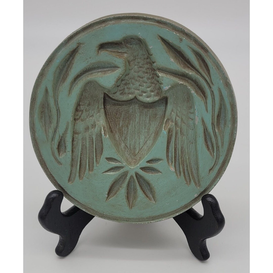 Vintage Sexton USA Ceramic Eagle Round Wall Hanging 6 - Etsy