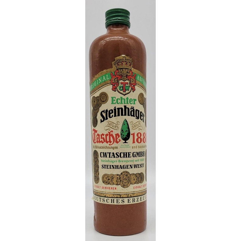 Vintage Echter Steinhager German Liquor Bottle Home Decor Deutsches ...
