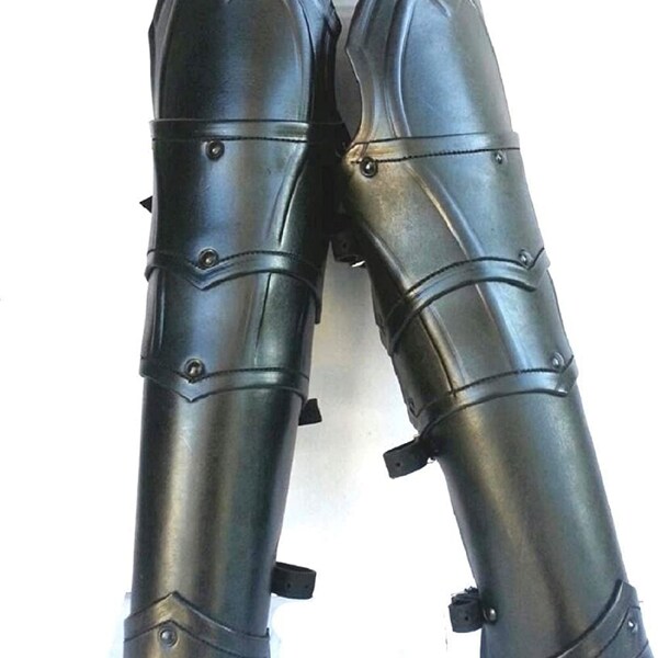 Medieval Leather Leg Armor - Etsy