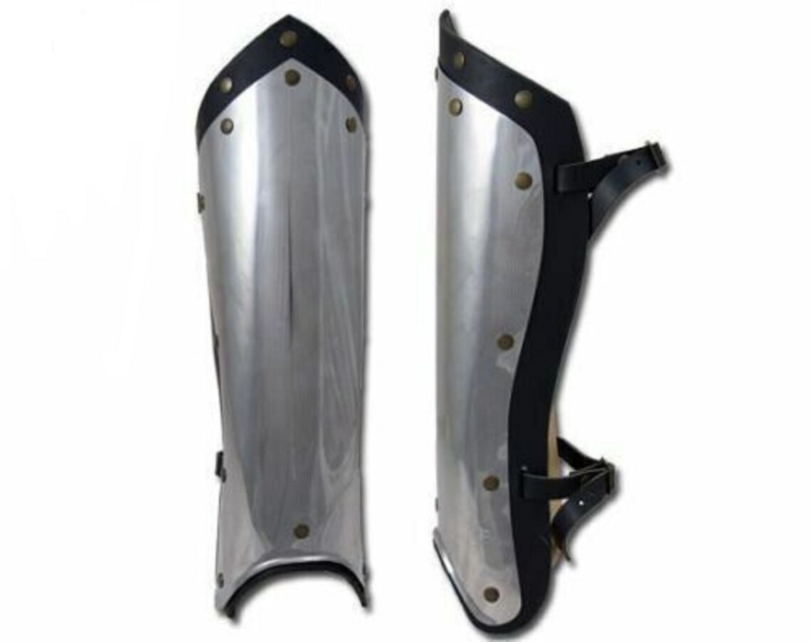 Medieval Armor Leg Guard Greek Greaves Halloween Costume - Etsy