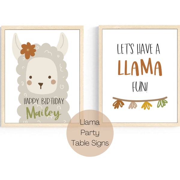 Llama Table Decor - Etsy