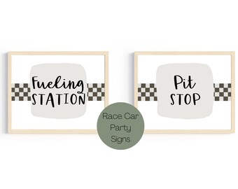 Pit Stop Party Sign - Etsy