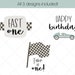 Fast One Cupcake Toppers Fast One Birthday Decorations Race - Etsy