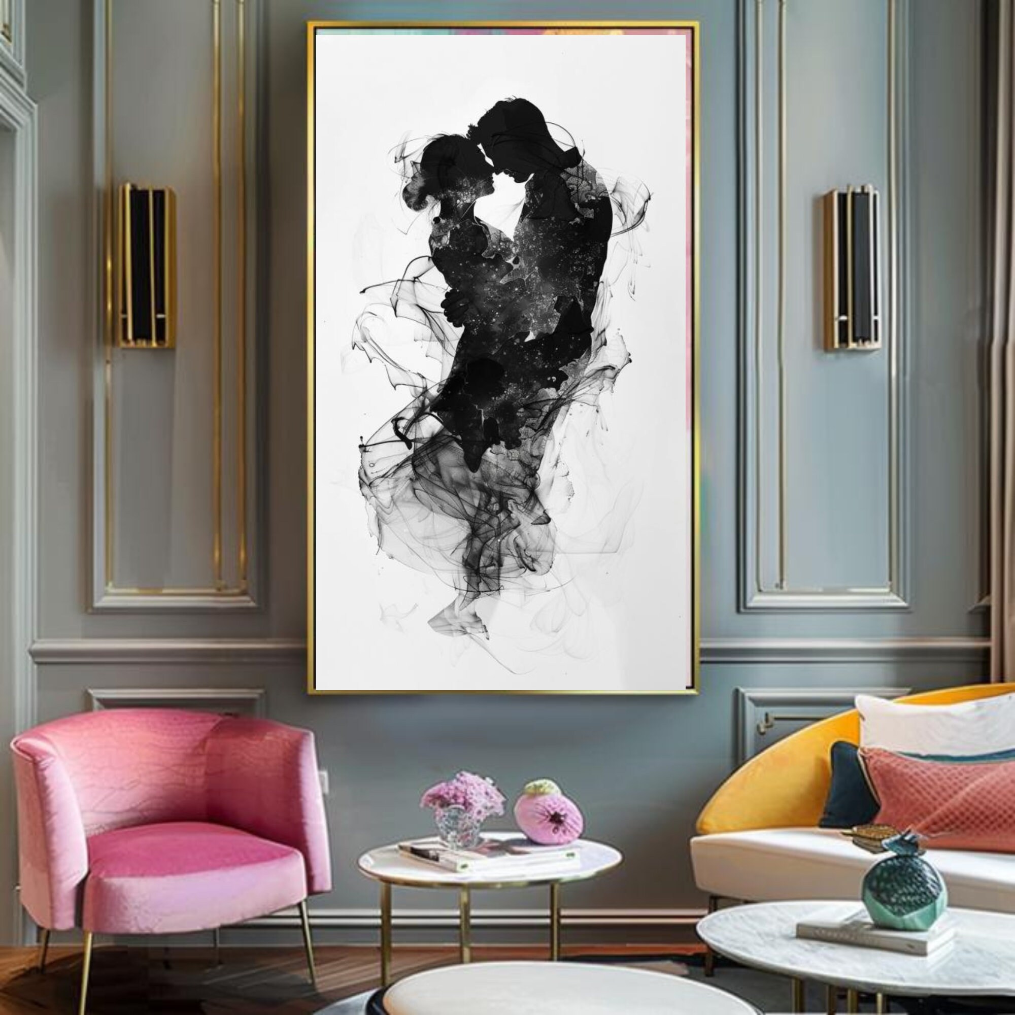 Couple Wall Art , Couple Wall Poster, Couple Wall Print, Couple Wall ...