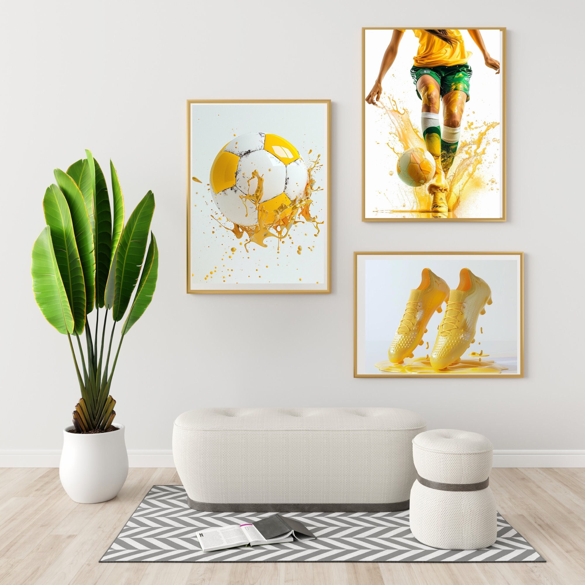 Football Gift Poster, Matildas Football Poster Set, Football Gift ...