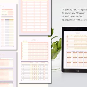 Saving Tracker Printable, Saving Planner Template Bundle, Finance ...