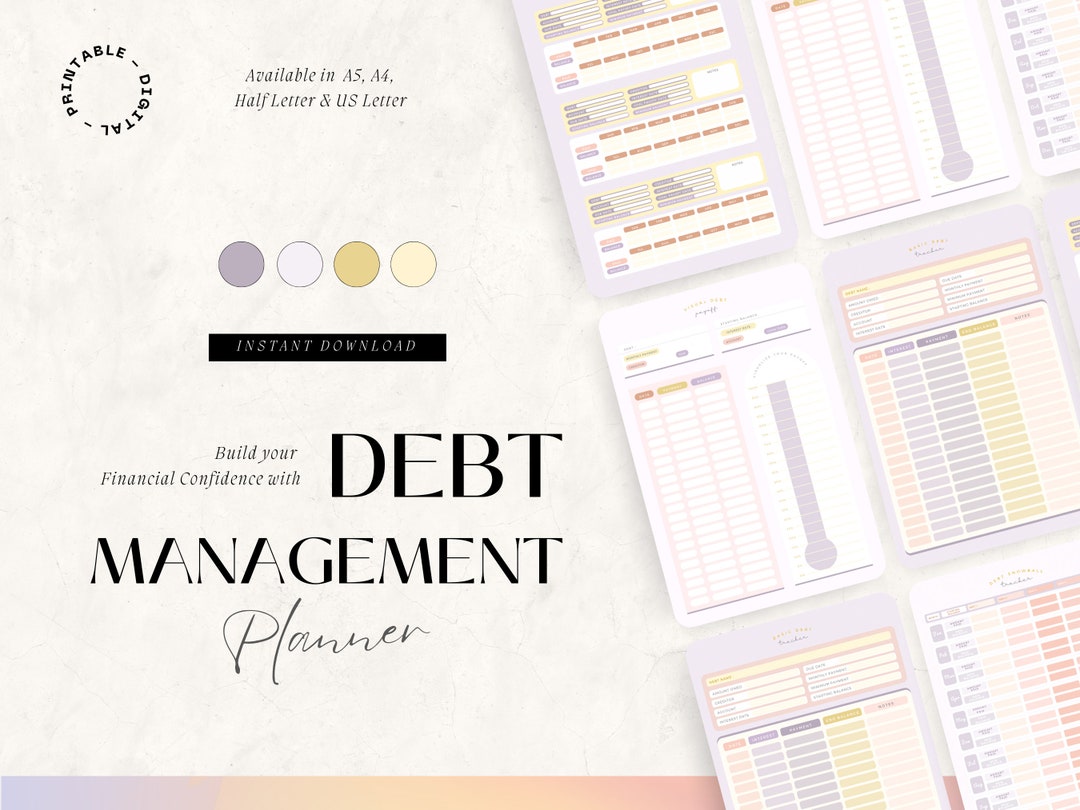 Debt Tracker Bundle Printable, Debt Snowball Worksheet, Debt Payoff ...