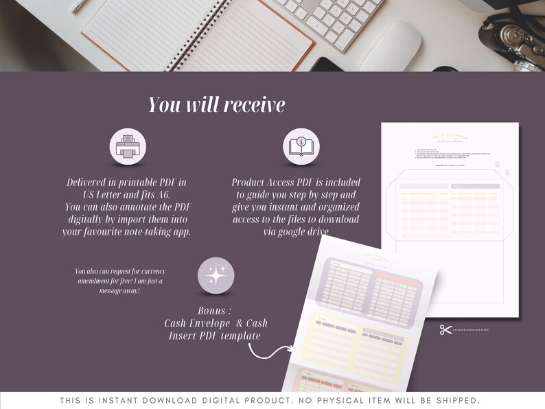 Savings Challenge Printable, Banknote Saving Tracker, A6 Envelope ...