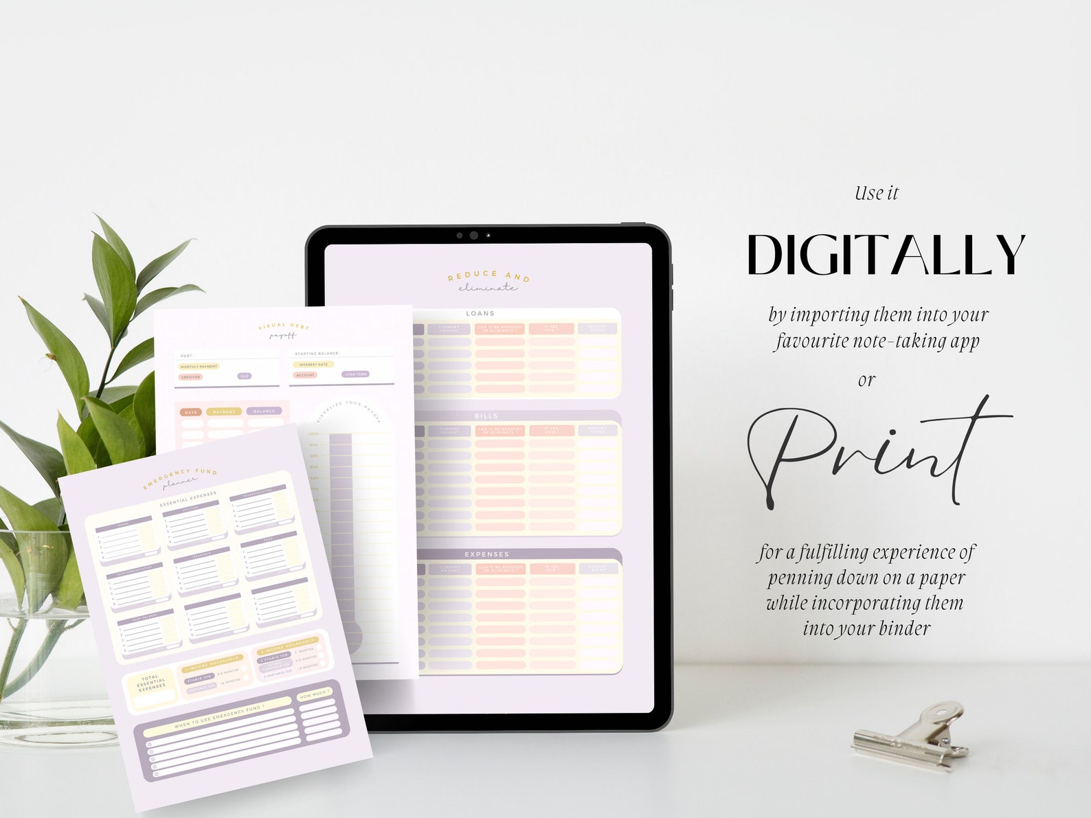 Saving Tracker Printable, Saving Planner Template Bundle, Finance ...