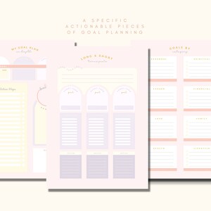 Goal Planner Kit | Canva Planner Template | Editable Canva Template ...