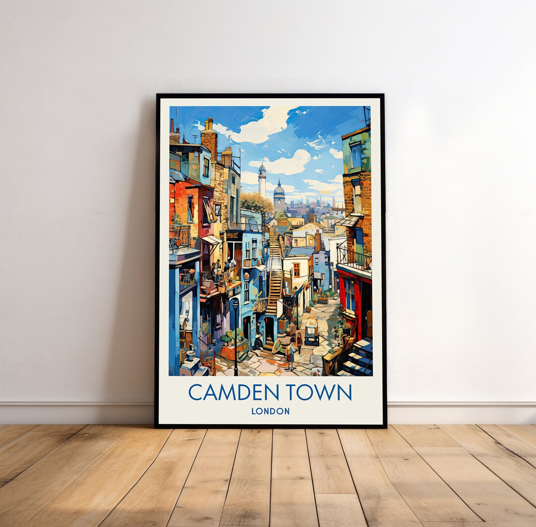 Camden Town Poster London Art Camden Town Print Camden - Etsy