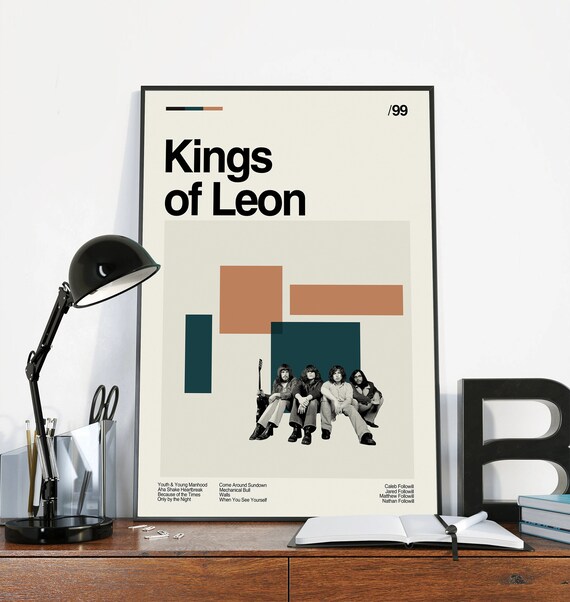 Kings of Leon Poster Music Poster Minimalist Movie Poster - Etsy