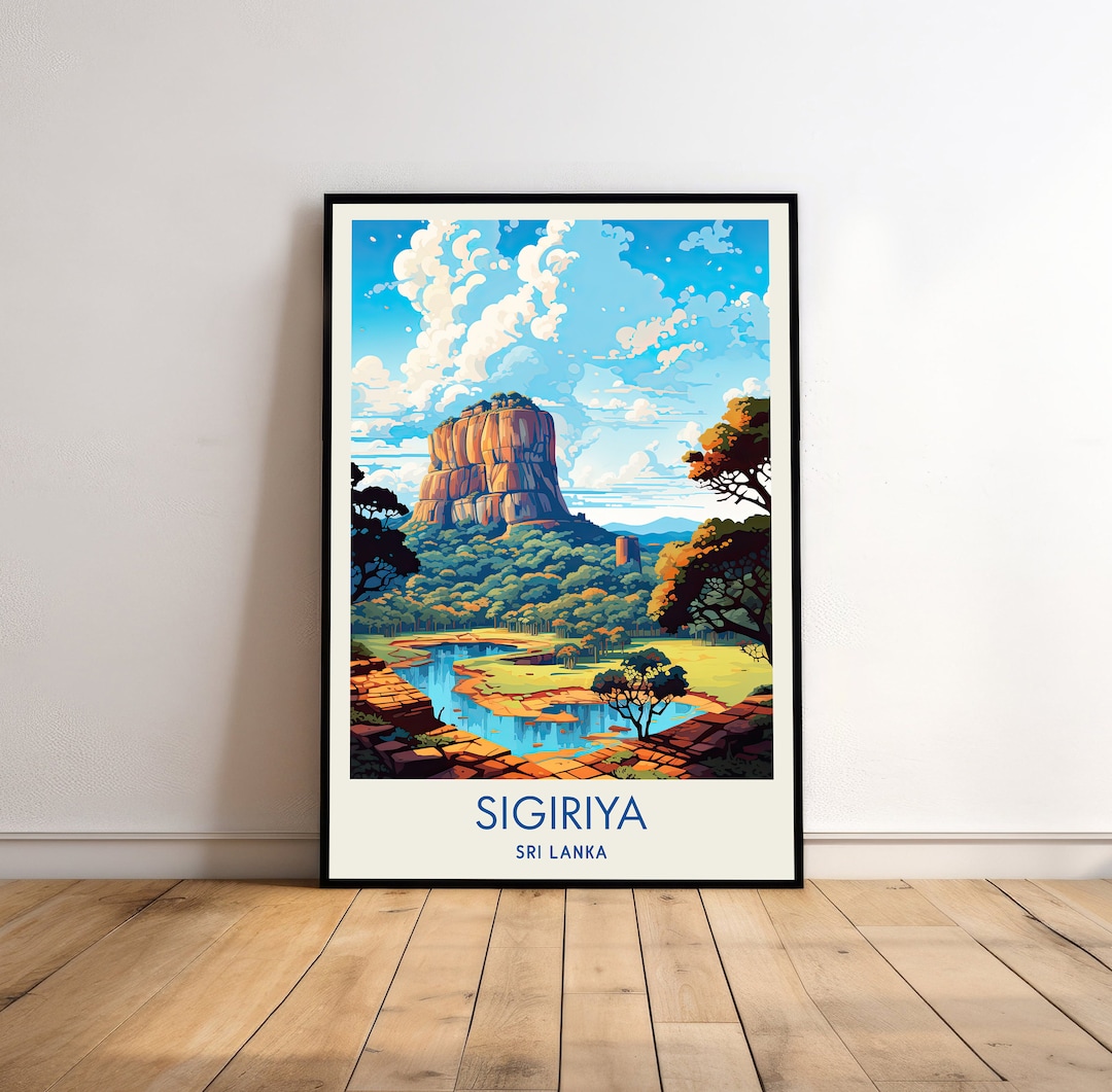 Sigiriya Poster Sri Lanka Poster Sigiriya Print Sigiriya - Etsy