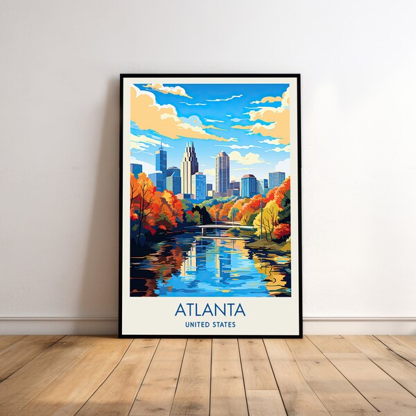 Atlanta Print - Etsy