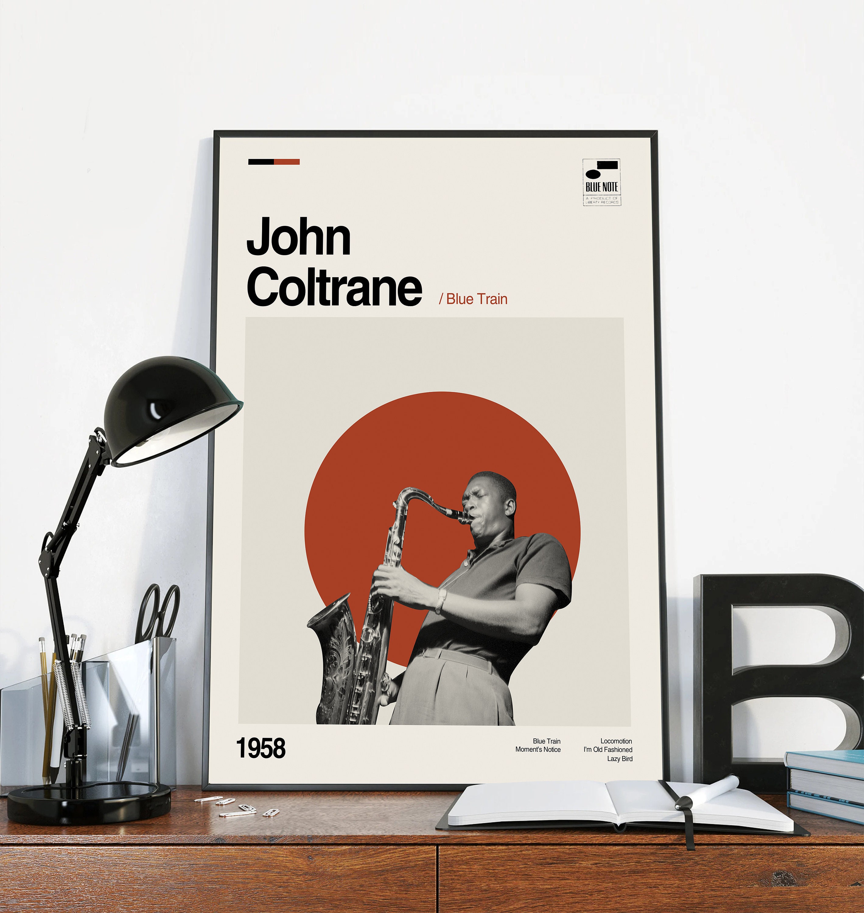 John Coltrane Blue Train Poster