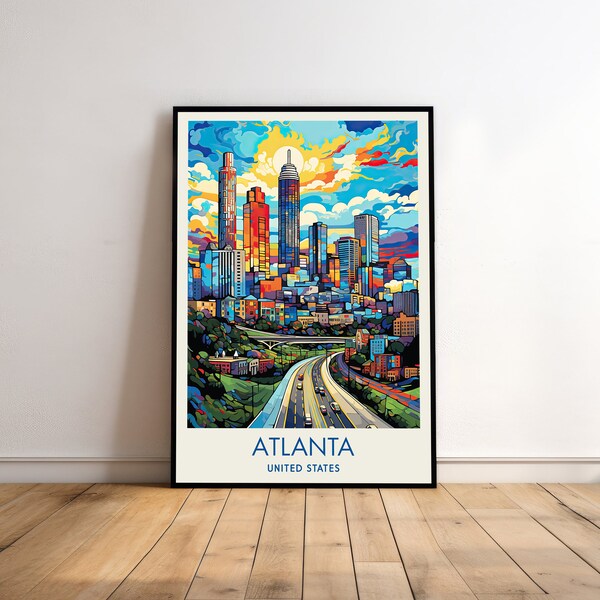 Atlanta Print - Etsy