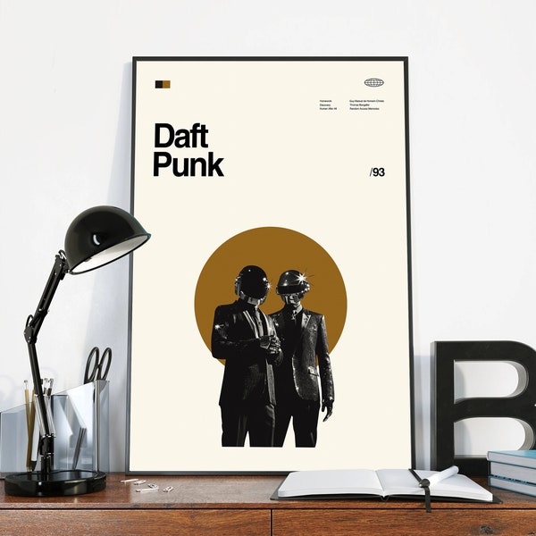 Daft Punk Poster - Etsy