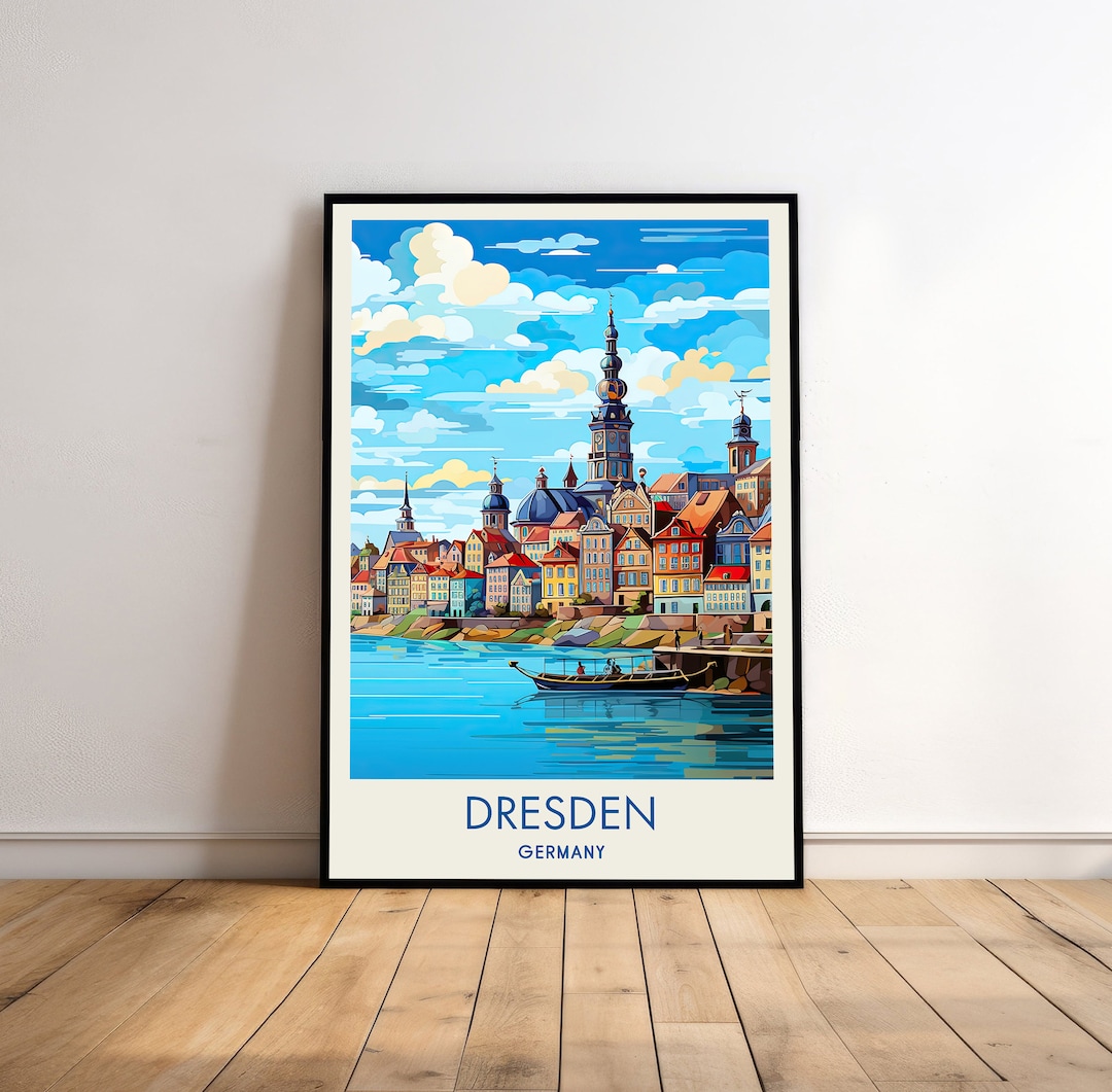 Dresden Poster Germany Poster Dresden Art Dresden Print - Etsy