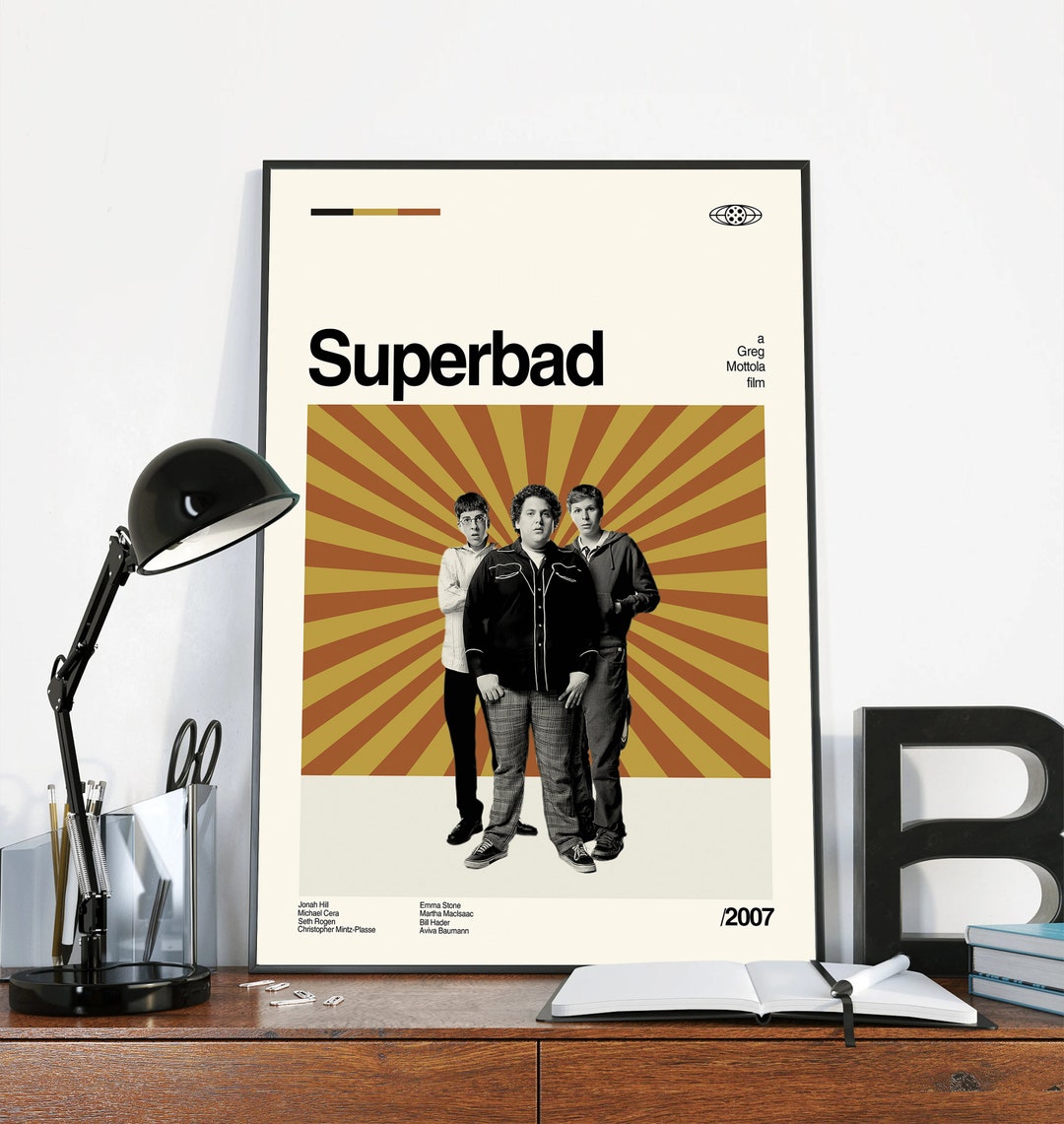 Superbad Poster Greg Mottola Minimalist Movie Poster - Etsy