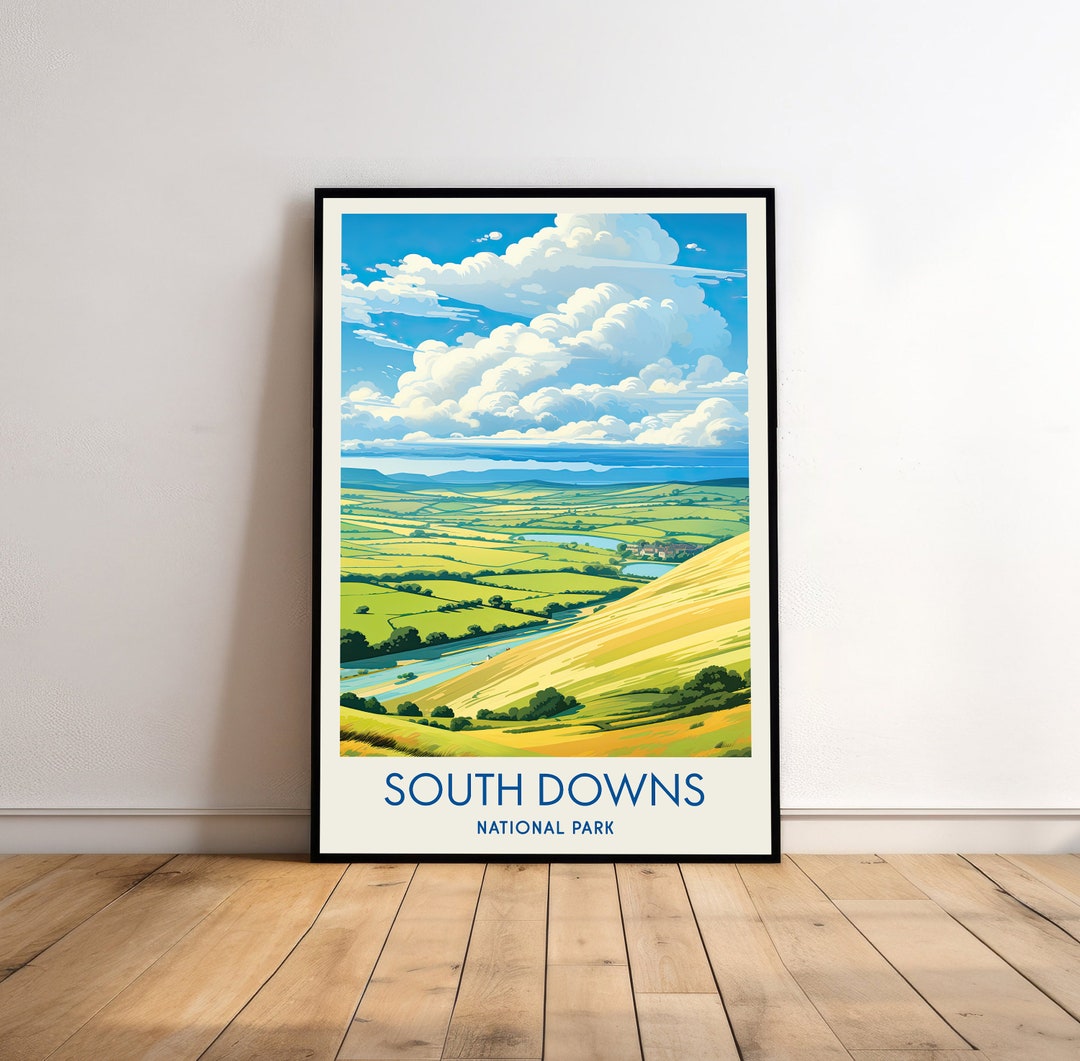 South Downs Poster National Park South Downs Print South - Etsy UK