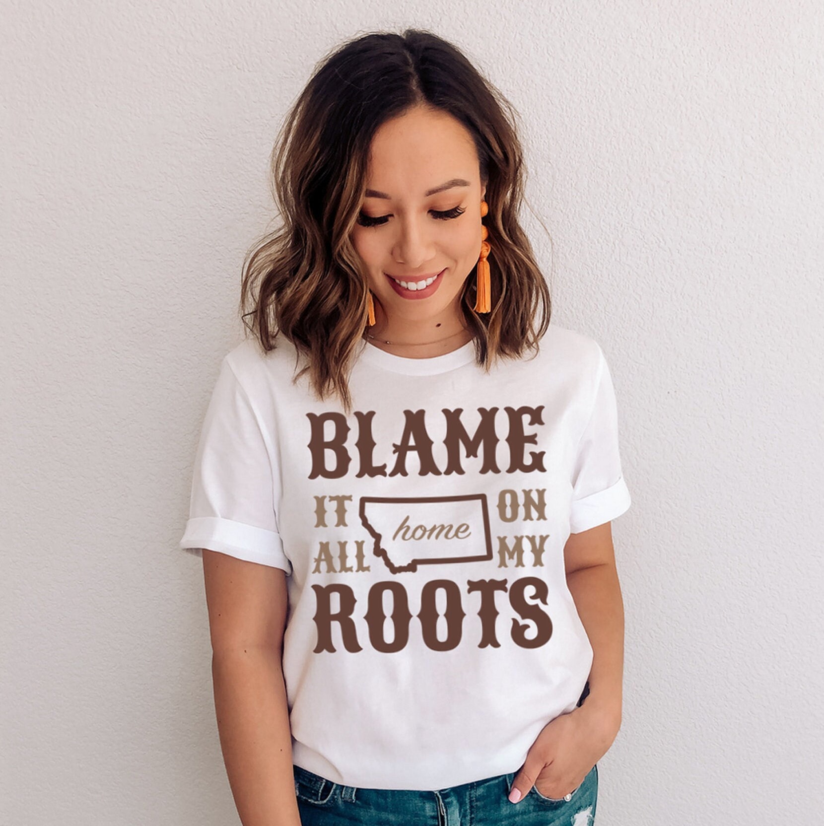 MONTANA Home State Map T-shirt, Treasure State Tee, Bozeman MA Shirt ...