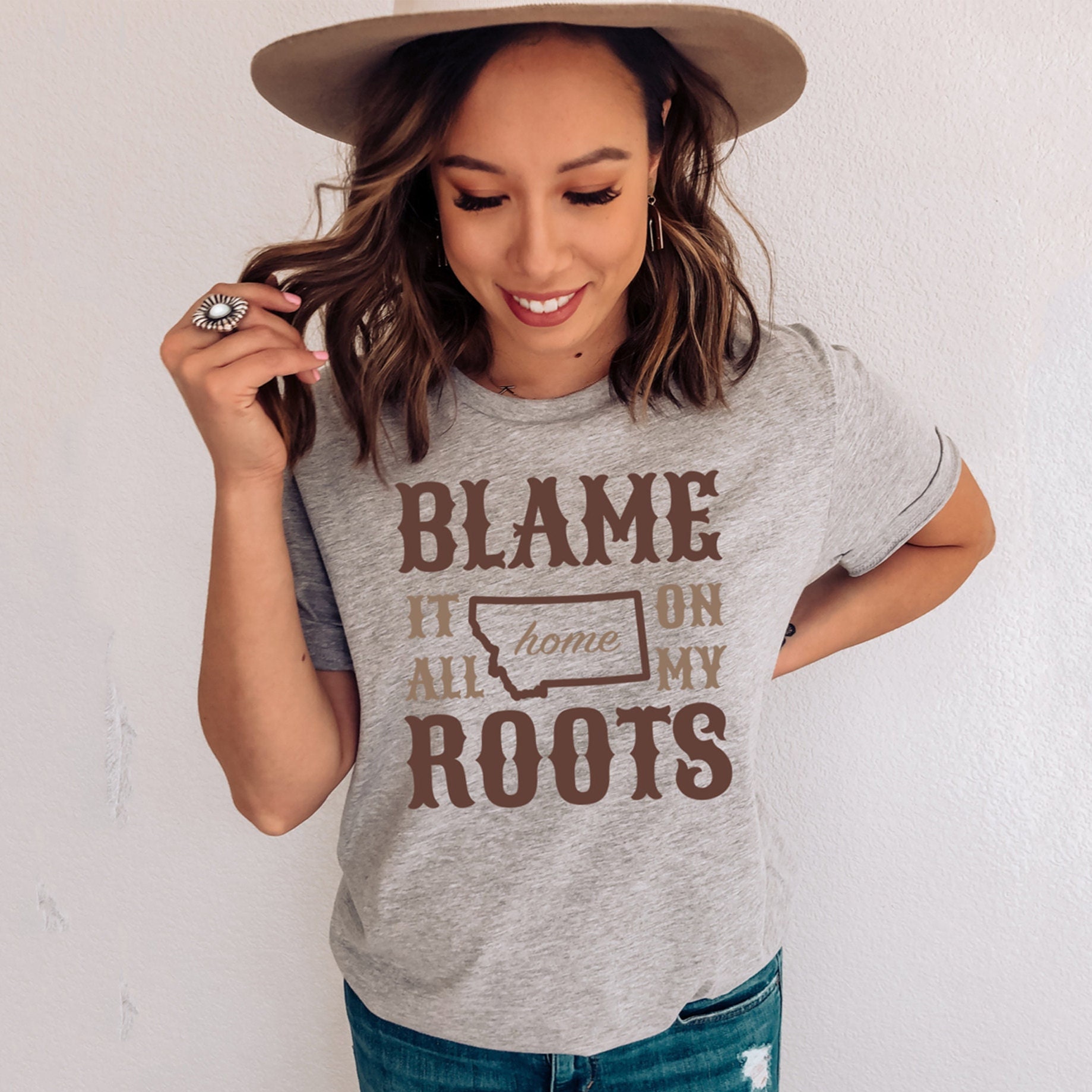 MONTANA Home State Map T-shirt, Treasure State Tee, Bozeman MA Shirt ...