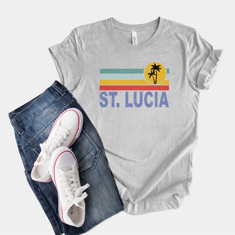 ST. LUCIA Summer Family Vacation T-shirt, Caribbean Cruise Shirt, St ...