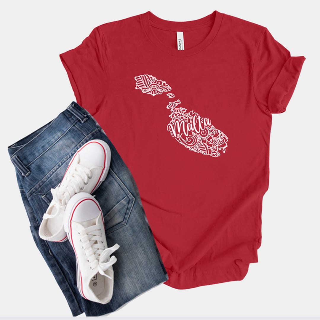 Malta Map Shirt, Malta Lover T-shirt, Malta Souvenir, Malta Birthday ...