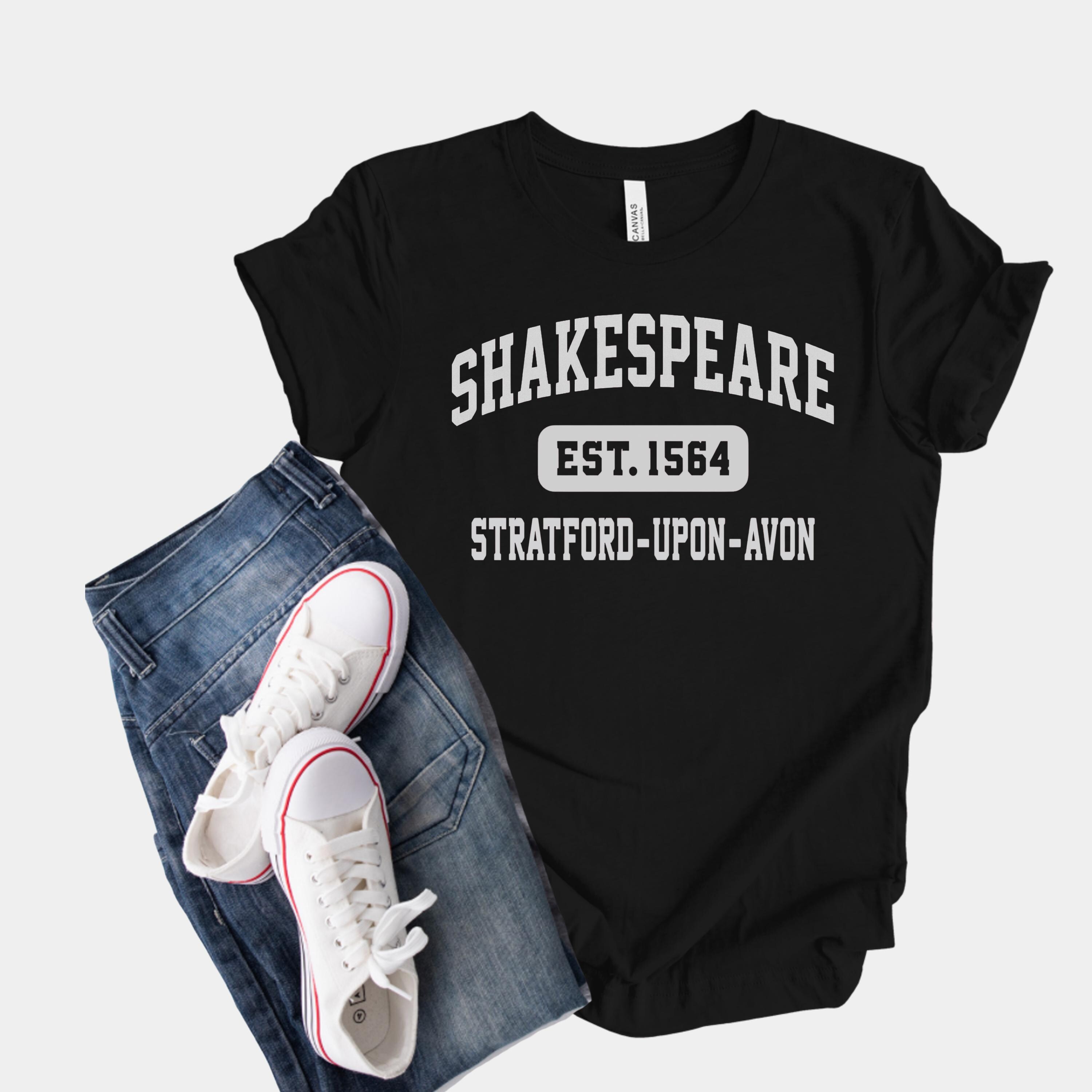 William Shakespeare T-shirt, "bard of Avon" Tee, English Playwright ...