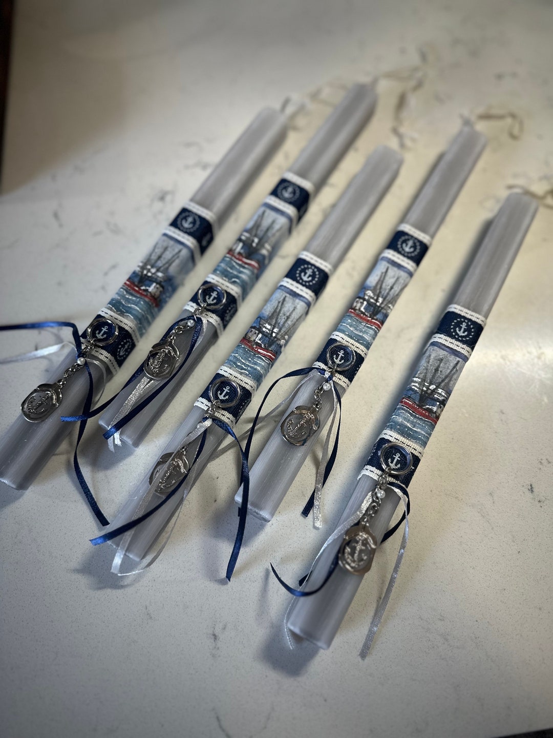 Greek Easter Candle "lambada" for Your Loved Ones- Unique Lampada With ...