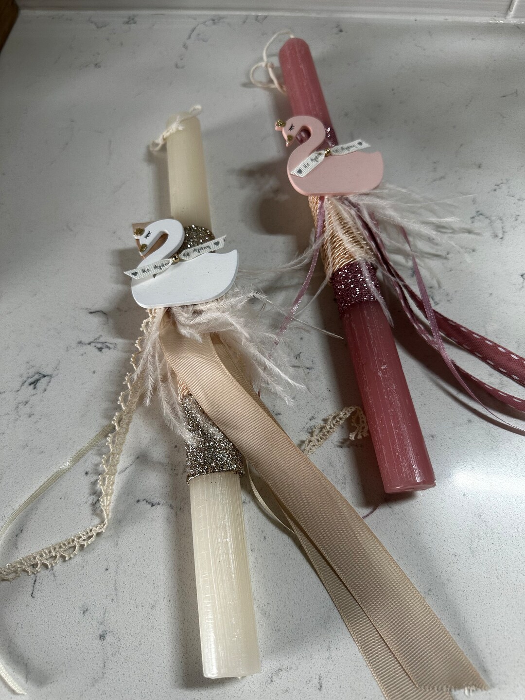 Greek Easter Aromatic Candle "lampada"with Wooden Swan -lampada for ...